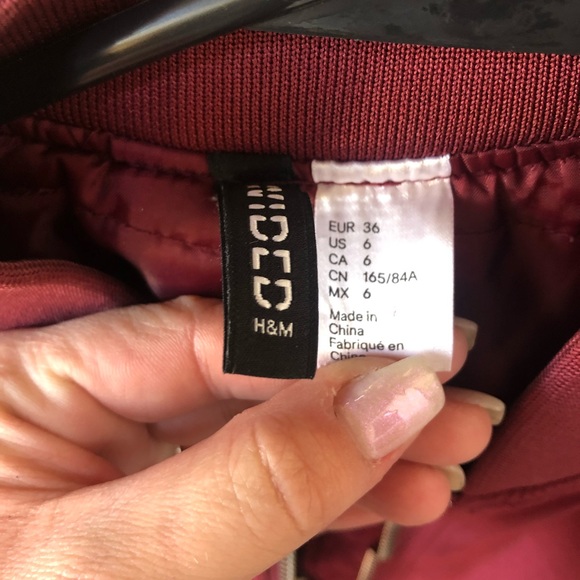 Divided | Jackets & Coats | Maroon Bomber Jacket | Poshmark